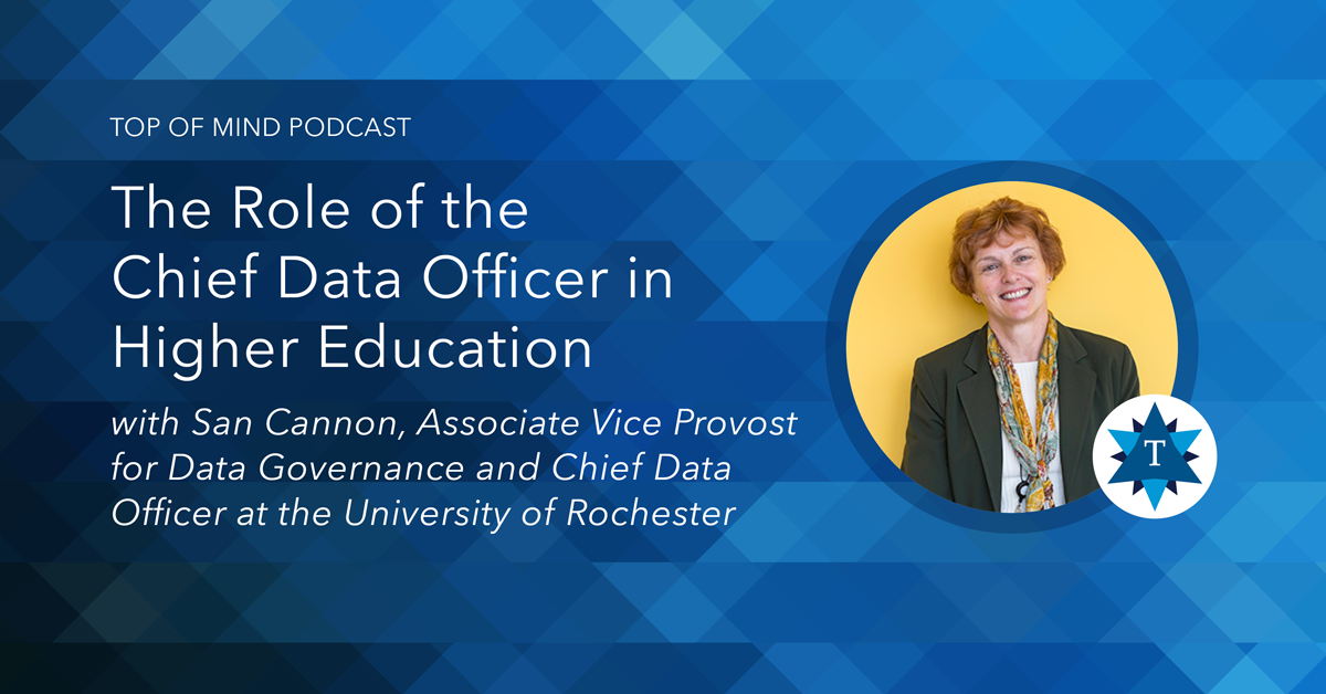 The Role of the Chief Data Officer in Higher Education