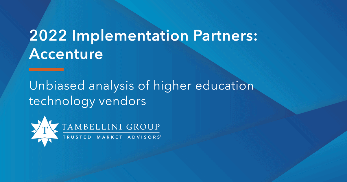 2022 Implementation Partners Vendor Profile Series: Accenture